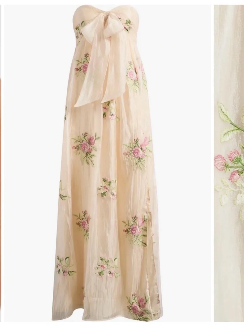 Lulus | Dresses | Lulus Fiona Floral Embroidery Strapless Dress | Poshmark